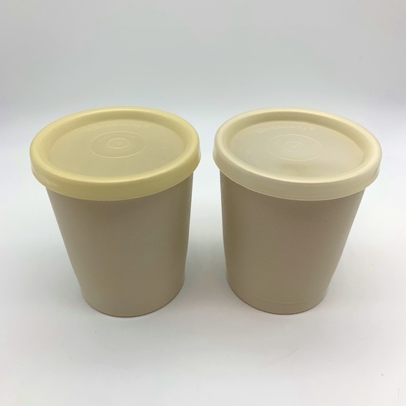 Tupperware | Kitchen | Vintage 97s Tupperware Set Of Two Juice Cups ...
